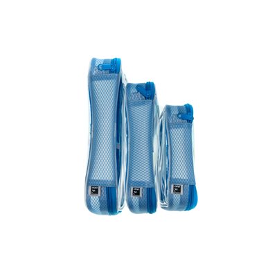 FS CLEAR / BLUE POUCHES (3 PIECE SET)