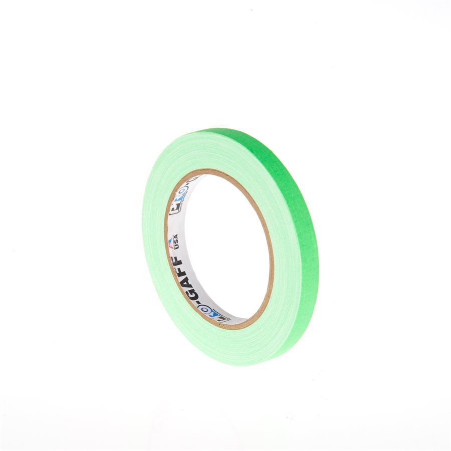 PROGAFF FLUORESCENT GREEN TAPE 1 / 2" (25M)
