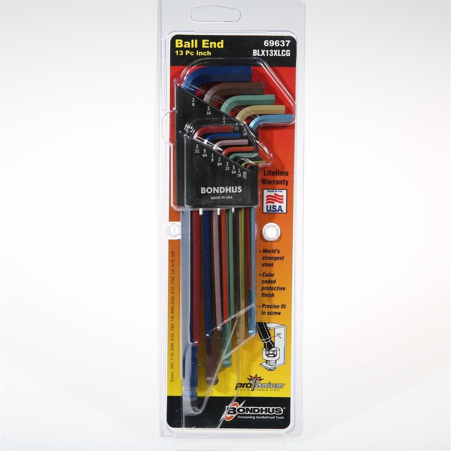 BONDHUS RAINBOW ALLEN KEY IMPERIAL